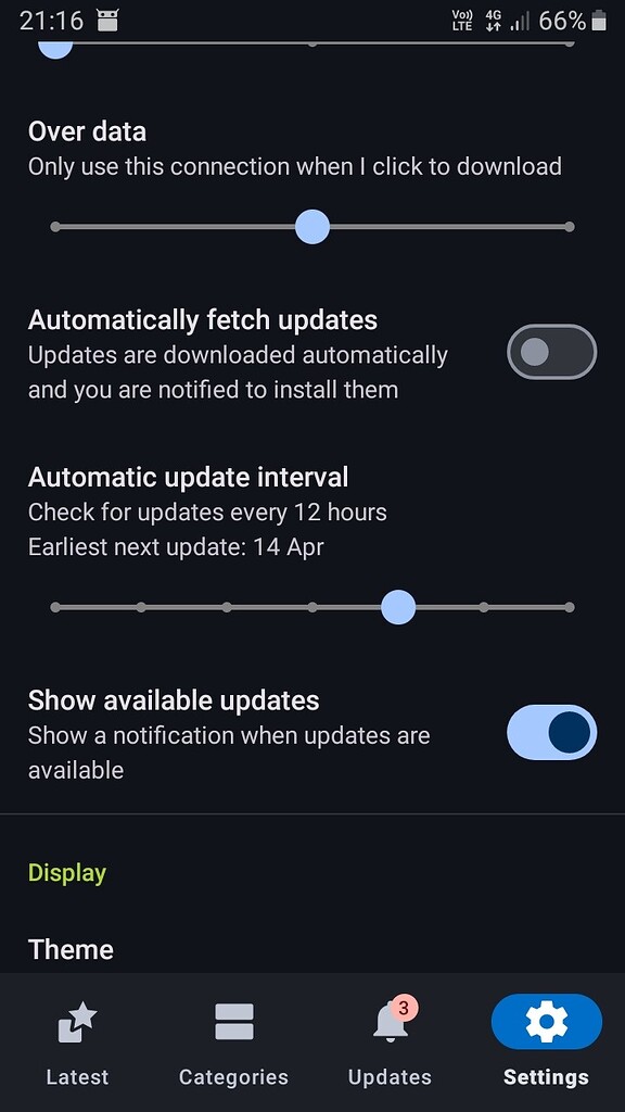 Backdate on automatic update interval? - client - F-Droid Forum